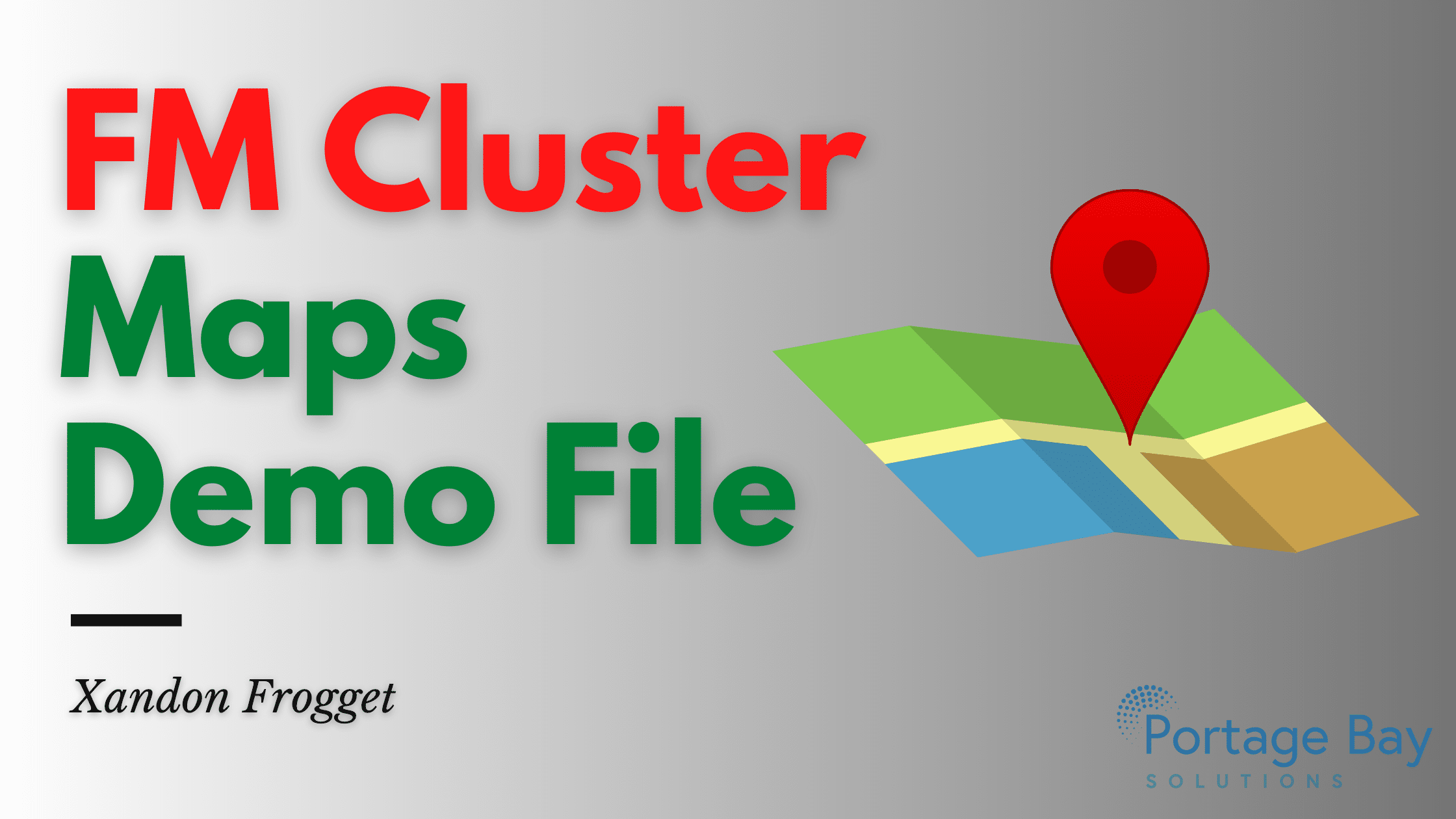 Fm Cluster Maps Demo File Portage Bay Solutions Filemaker Database Developer Seattle