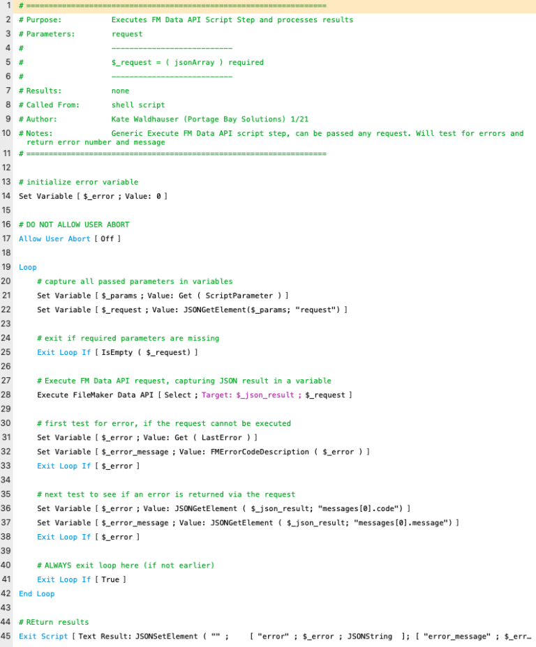 The Execute FM Data API Script Step - A Use Case